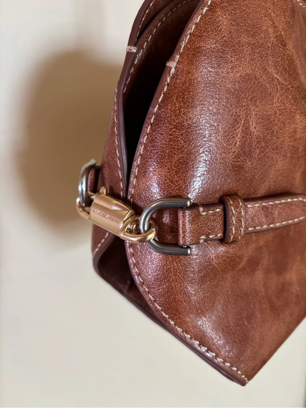 Charles & Keith | Bags | Charles Keith Delfina Tote Purse In Distressed ...